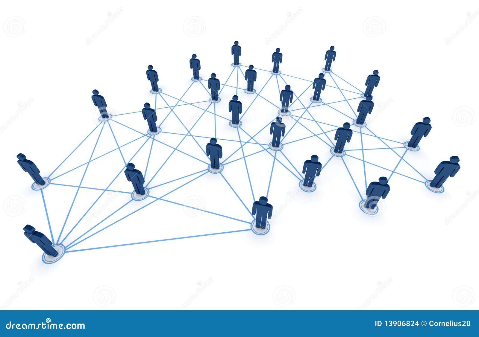 Gente conectada stock de ilustración. Ilustración de gente - 13906824