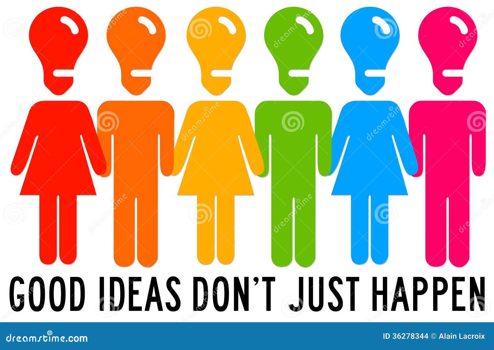 Gente de la idea stock de ilustración. Ilustración de creativo - 36278344