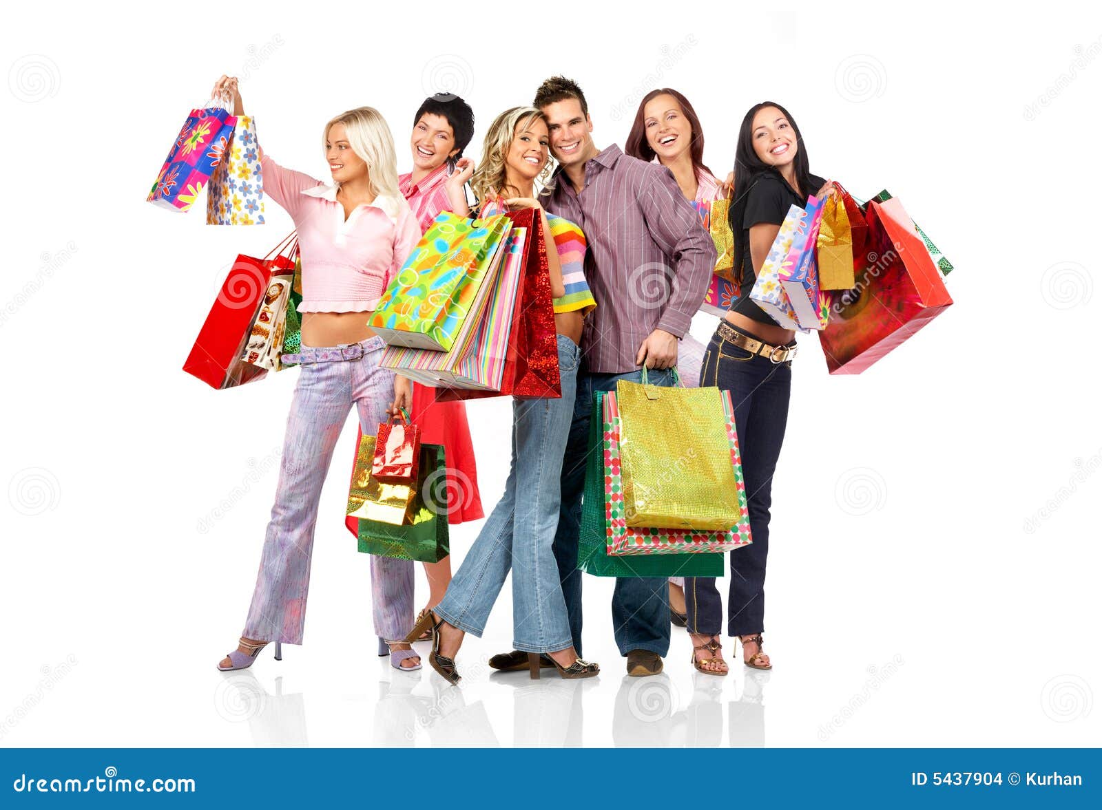 Gente de las compras foto de archivo. Imagen de persona - 5437904