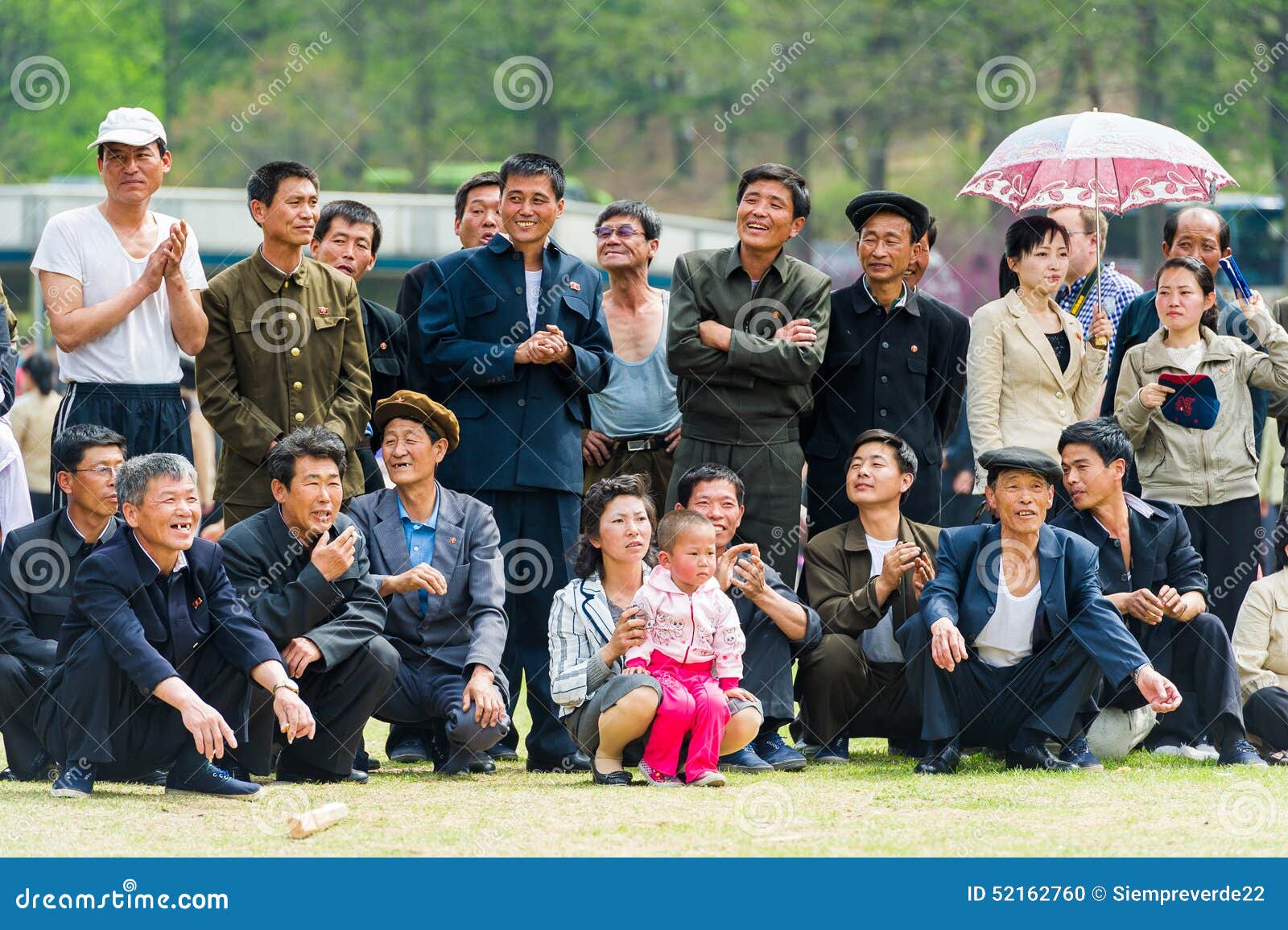 Gente en COREA DEL NORTE imagen editorial. Imagen de pueda - 52162760