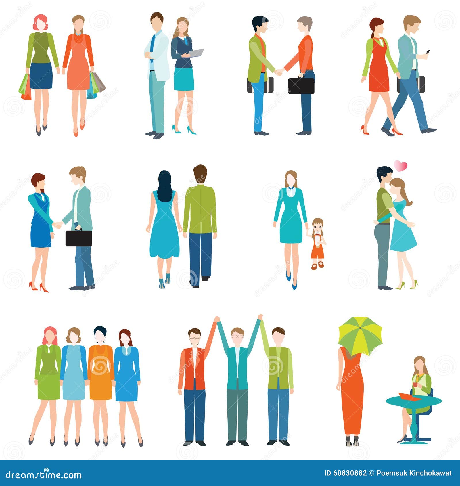 Gente En Diversas Formas De Vida Ilustración del Vector - Ilustración ...