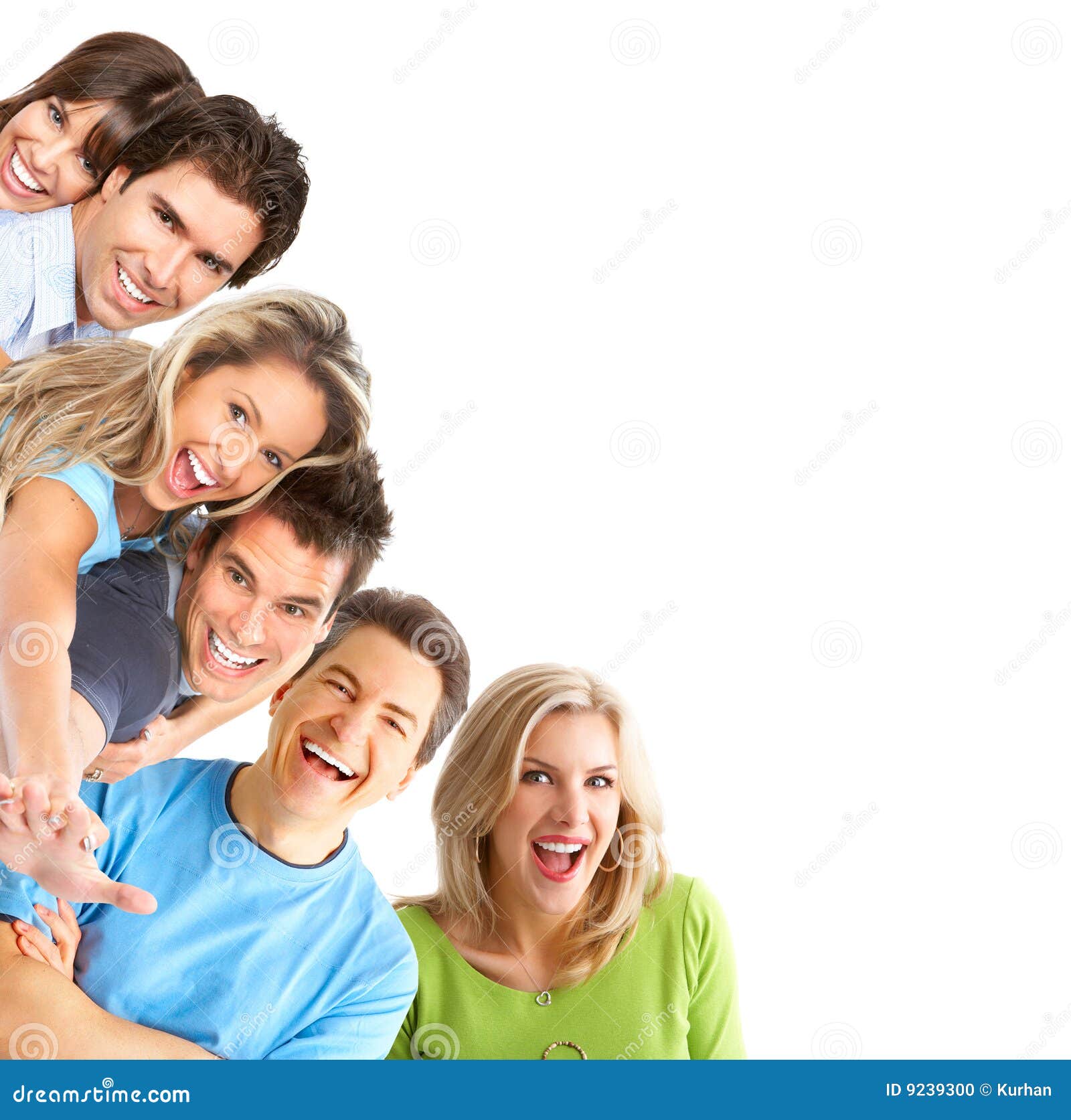 Gente feliz joven foto de archivo. Imagen de cuidado, emocional - 9239300