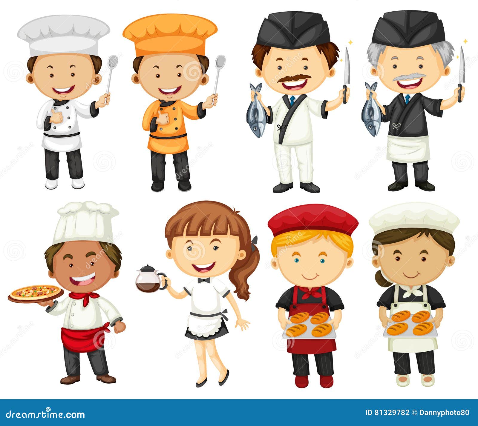 Gente Que Hace Diversos Tipos De Empleos Ilustración del Vector ...