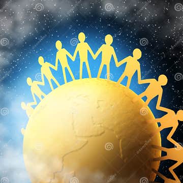 Gente unida stock de ilustración. Ilustración de teamwork - 58760961