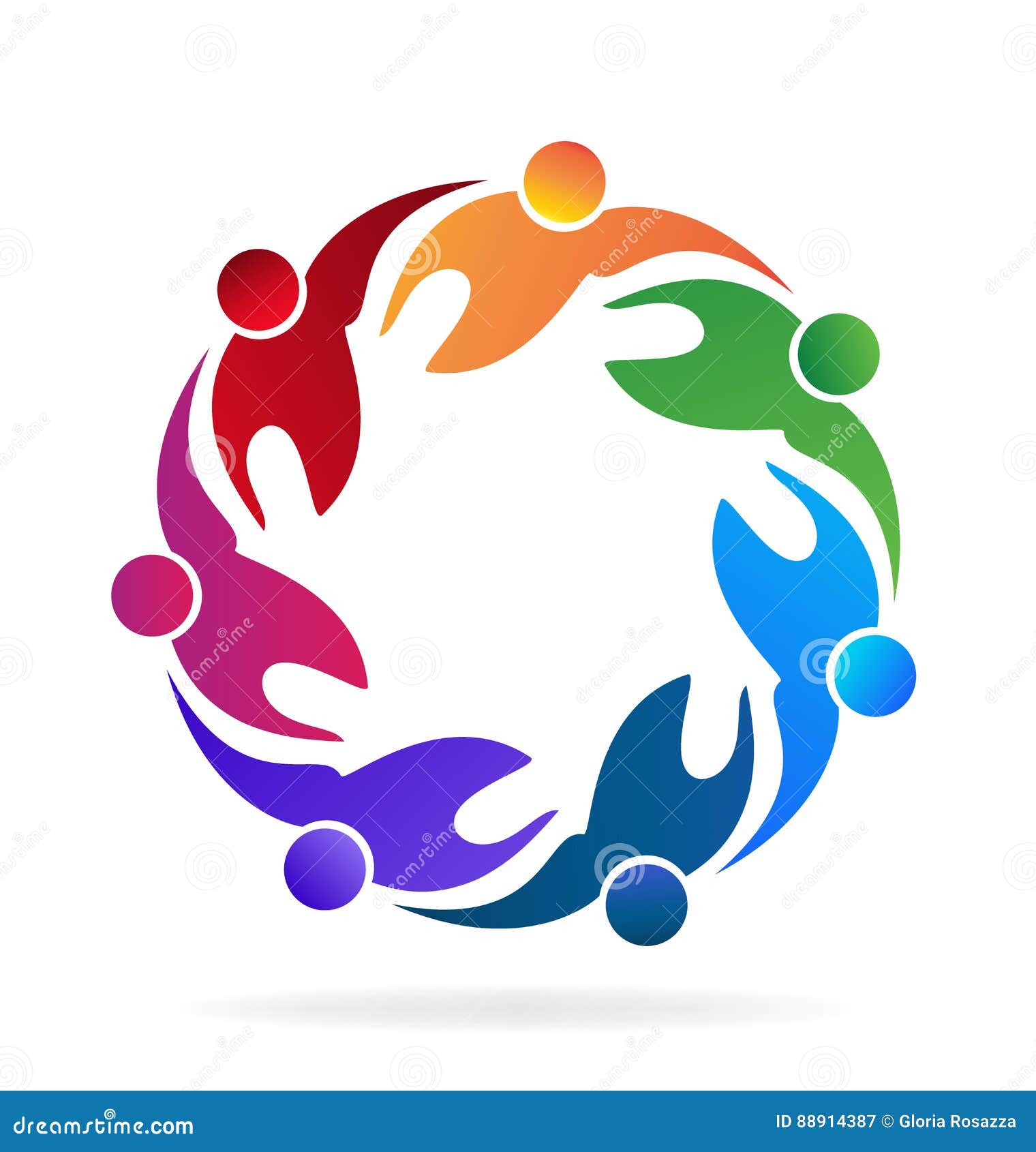 Gente Unida Trabajo En Equipo Ilustración del Vector - Ilustración de ...