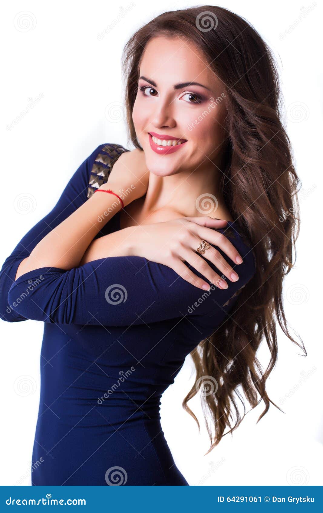 Gentille Belle Fille Dans La Robe Image stock - Image du fashionable ...