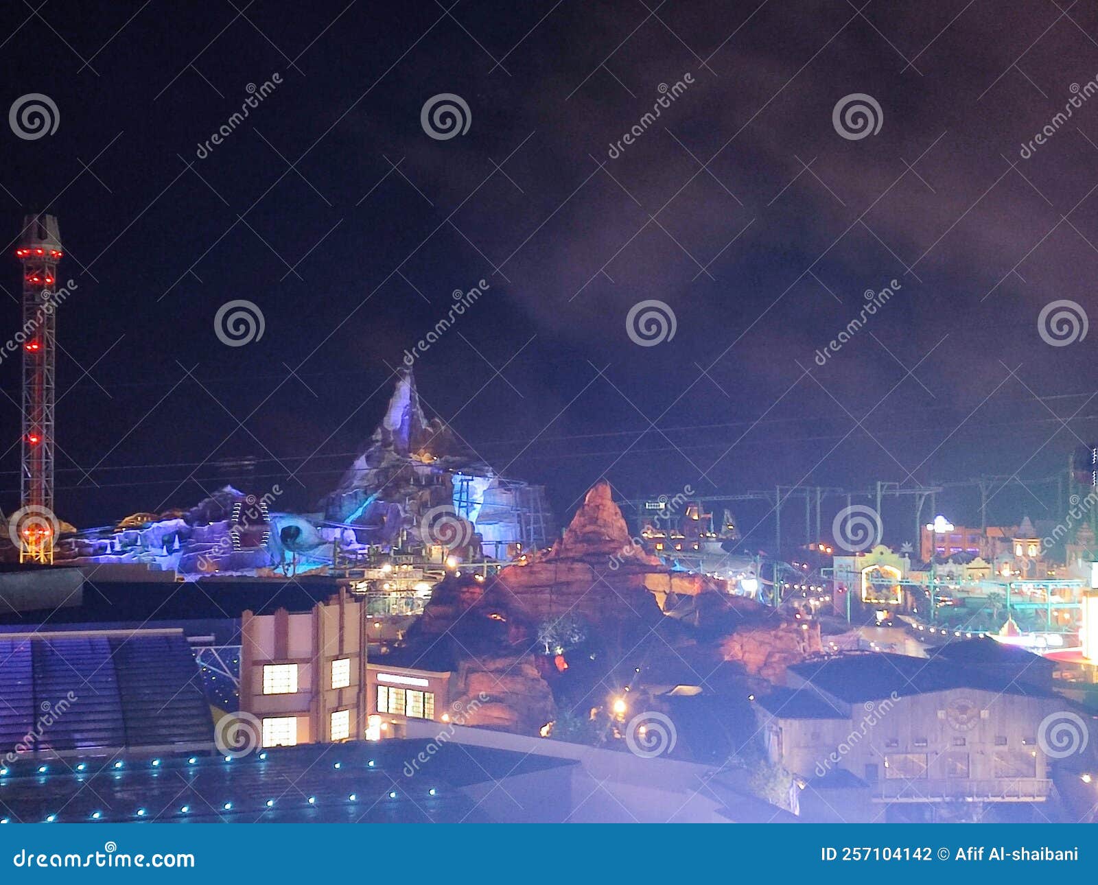 Genting Highlands Night View Stock Photo - Image of night, reflection ...