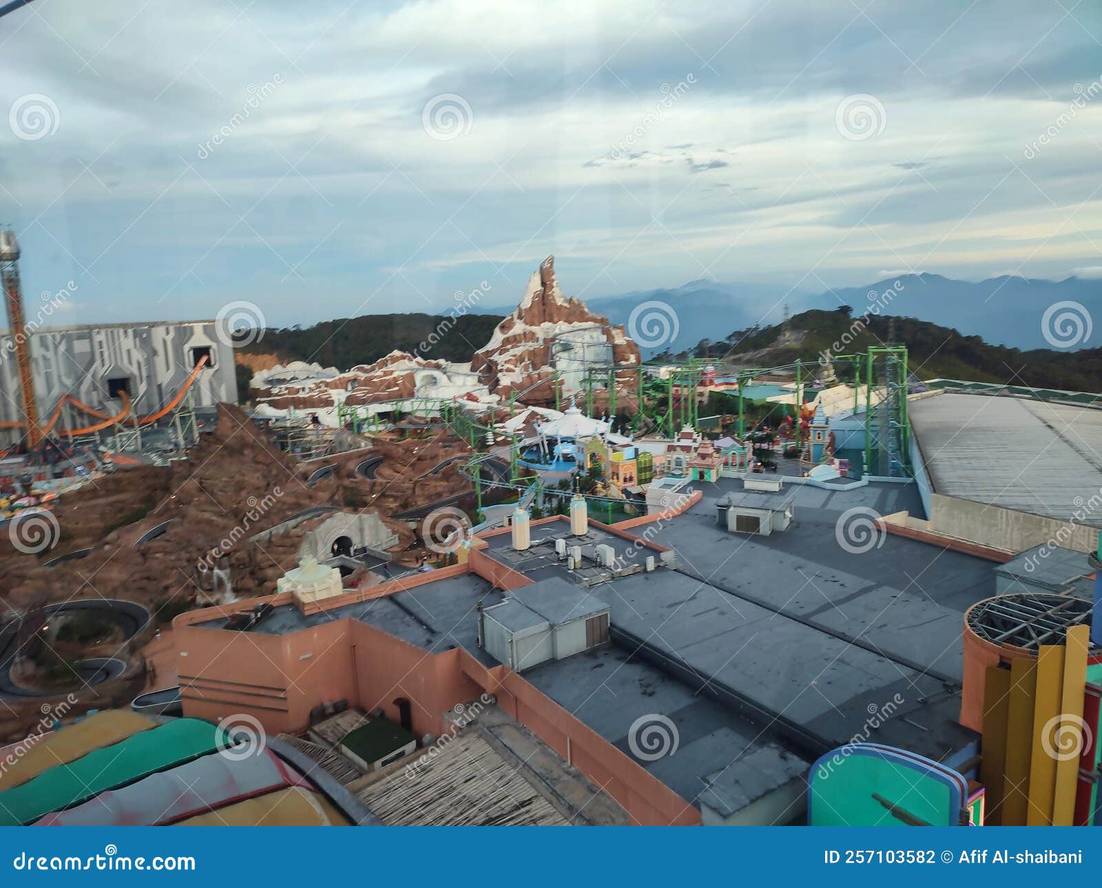Sunset Of Genting Highland With Telecom Tower Royalty-Free Stock ...