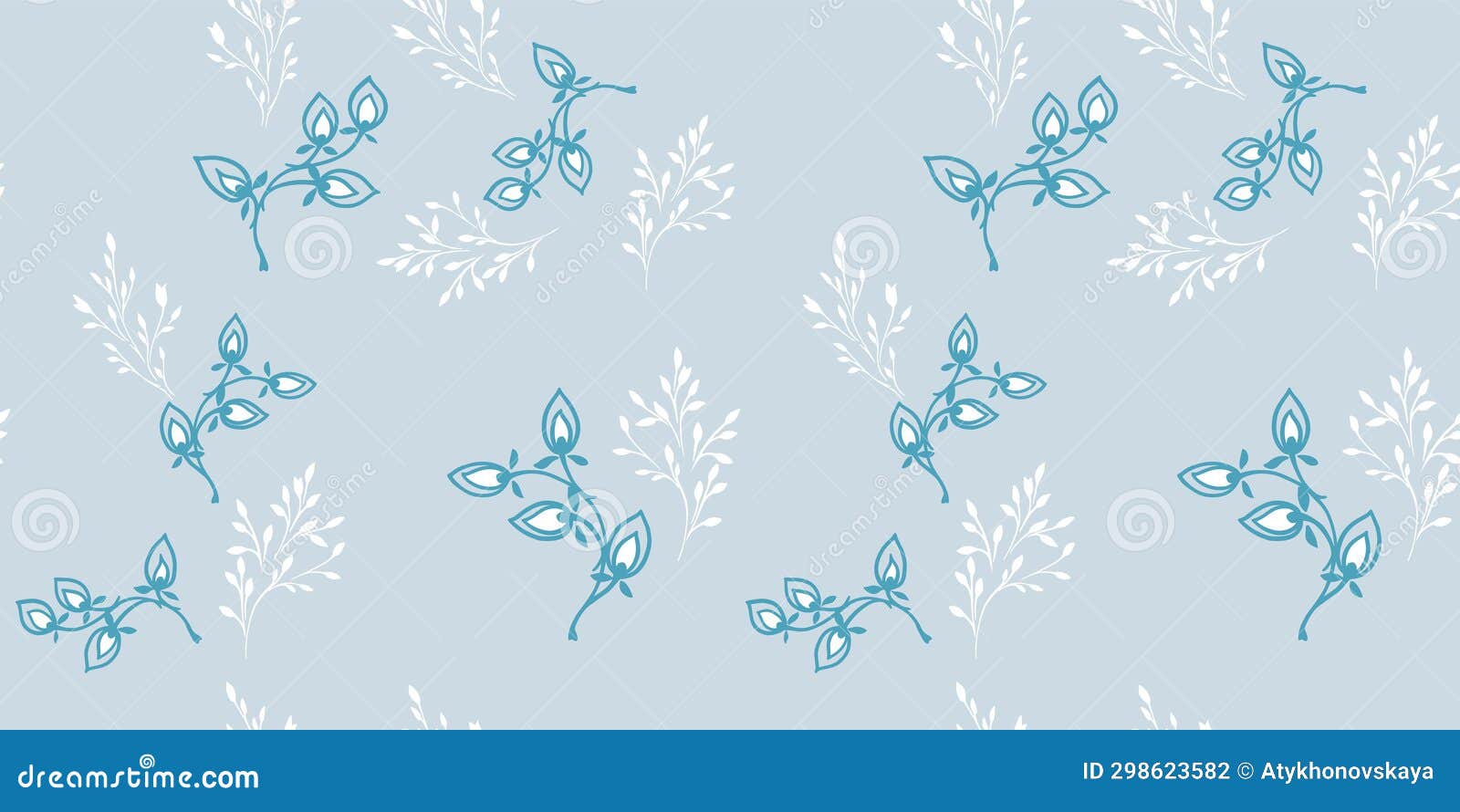 Gentle, Abstract Seamless Pattern with Vector Hand Drawn Simple ...