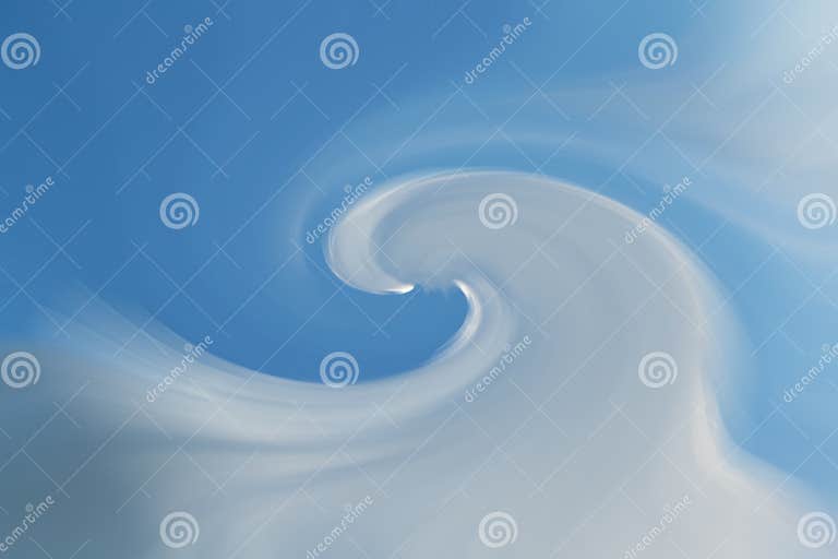 Gentle Blue Abstract Background Sky Line with Clouds Stock Photo ...