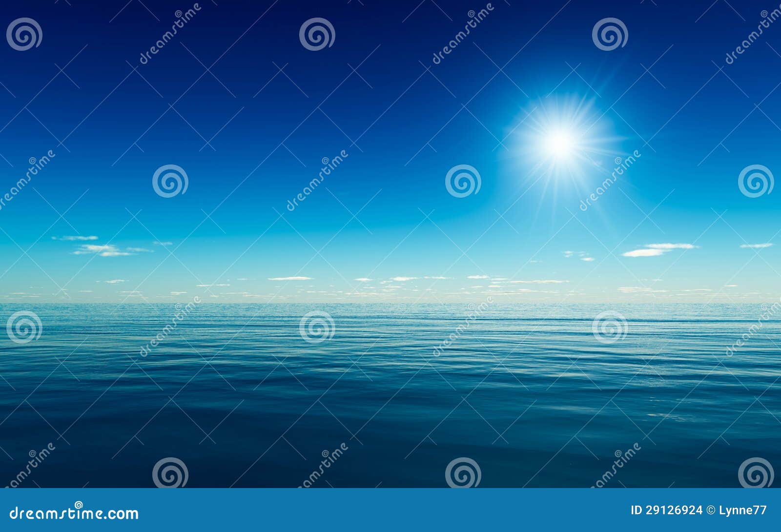 Gentle blue ocean stock illustration. Illustration of lake - 29126924