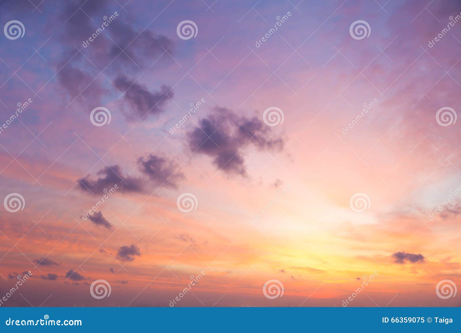 Gentle Colors of Sunrise Sky Stock Image - Image of light, dramatic ...