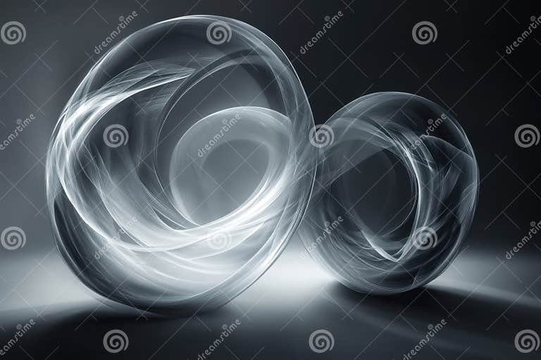 Dynamic Swirls of Light and Shadow Create an Ethereal Atmosphere in a ...