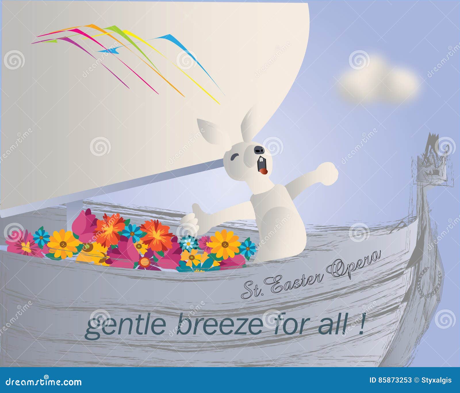 Gentle easter breeze stock illustration. Illustration of homosexuals ...