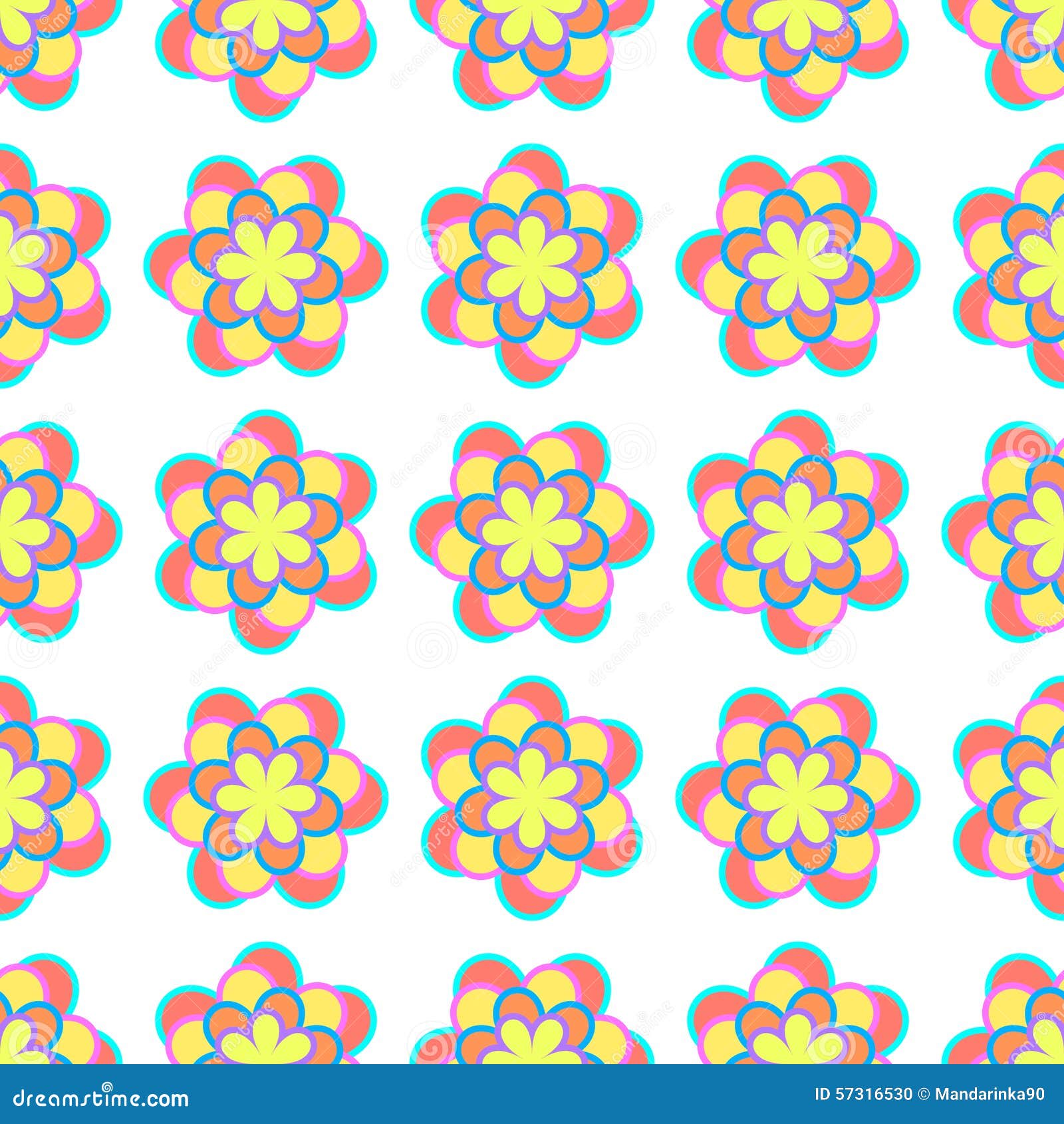 Gentle Geometric Seamless Pattern Stock Vector - Illustration of ...