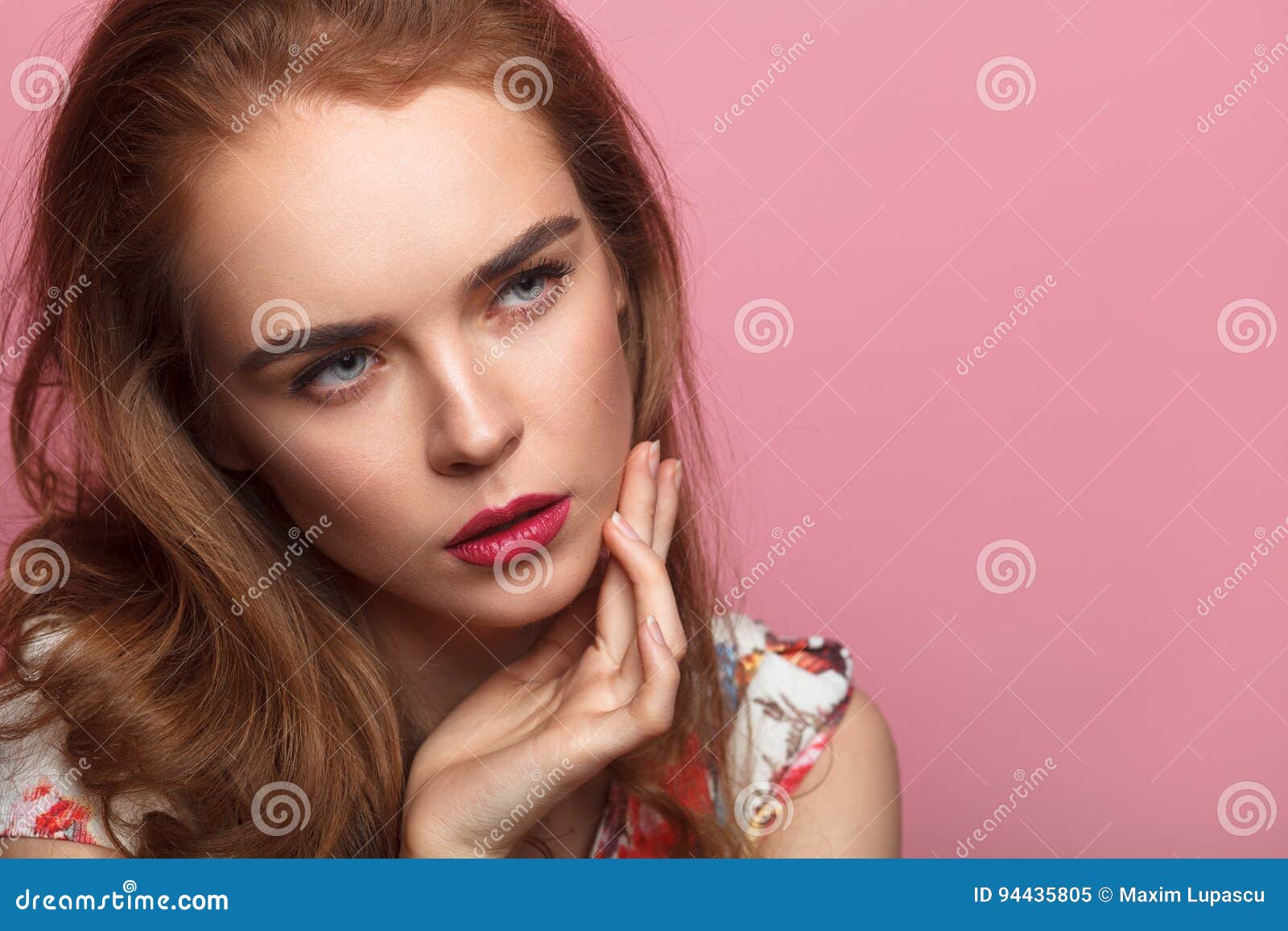 Gentle girl posing gently stock image. Image of model - 94435805