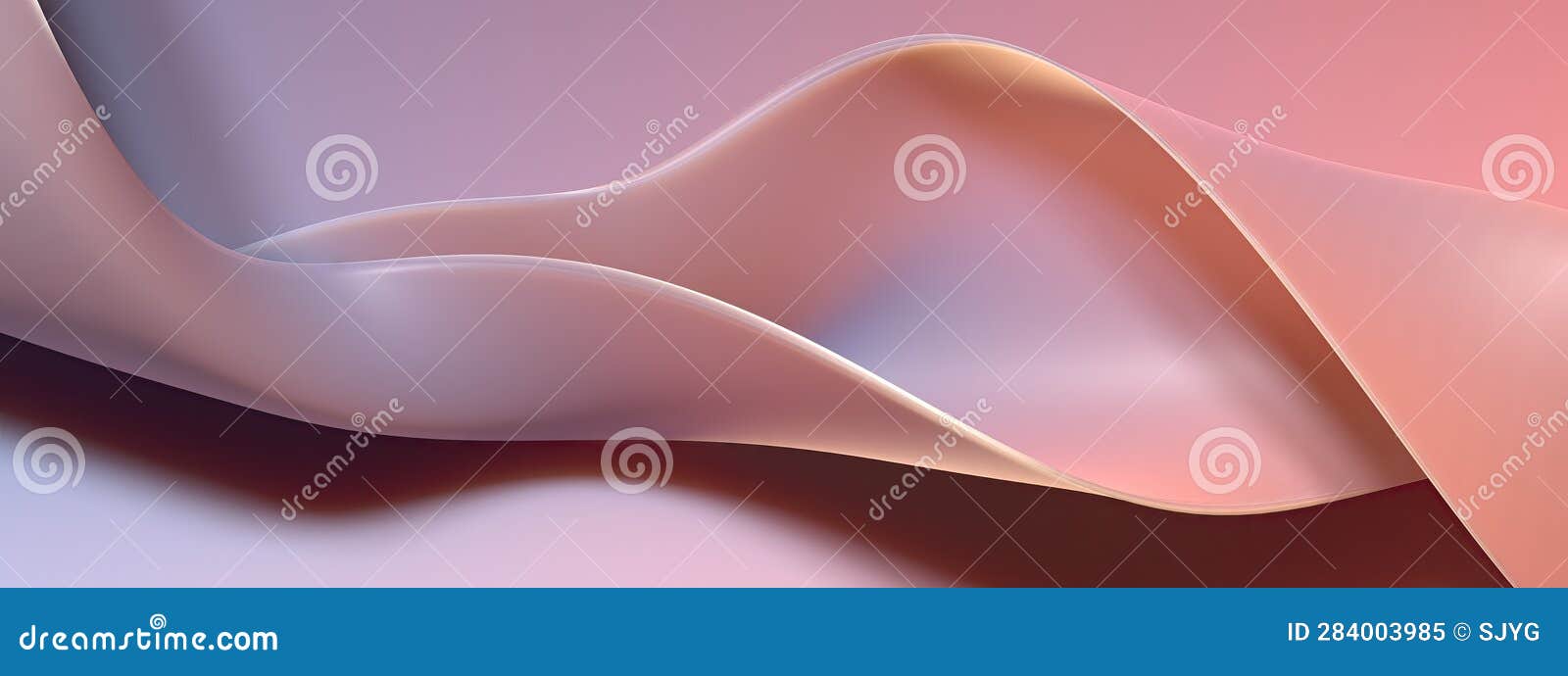 Gentle and Graceful, Beautiful Curves Represent a Fluid Object Teal and ...