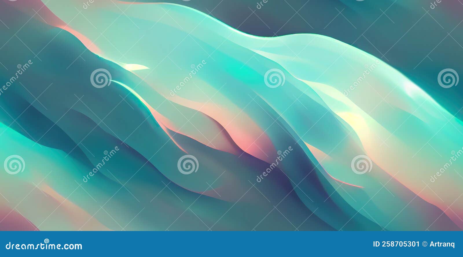 A Gentle Gradient Flow with a Continuous Cyan-blue Tint. Seamless Stock ...