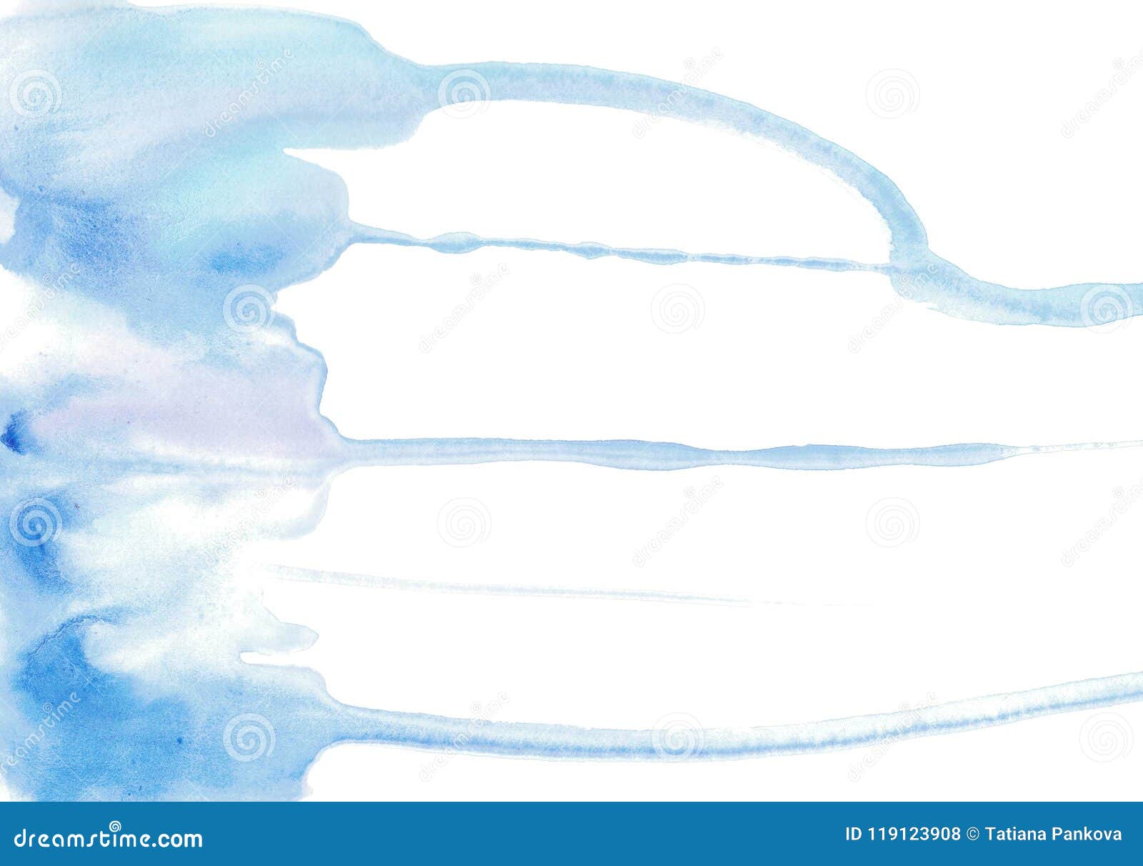 Gentle Light Blue Watercolor Smudges. a Background for Design Stock ...