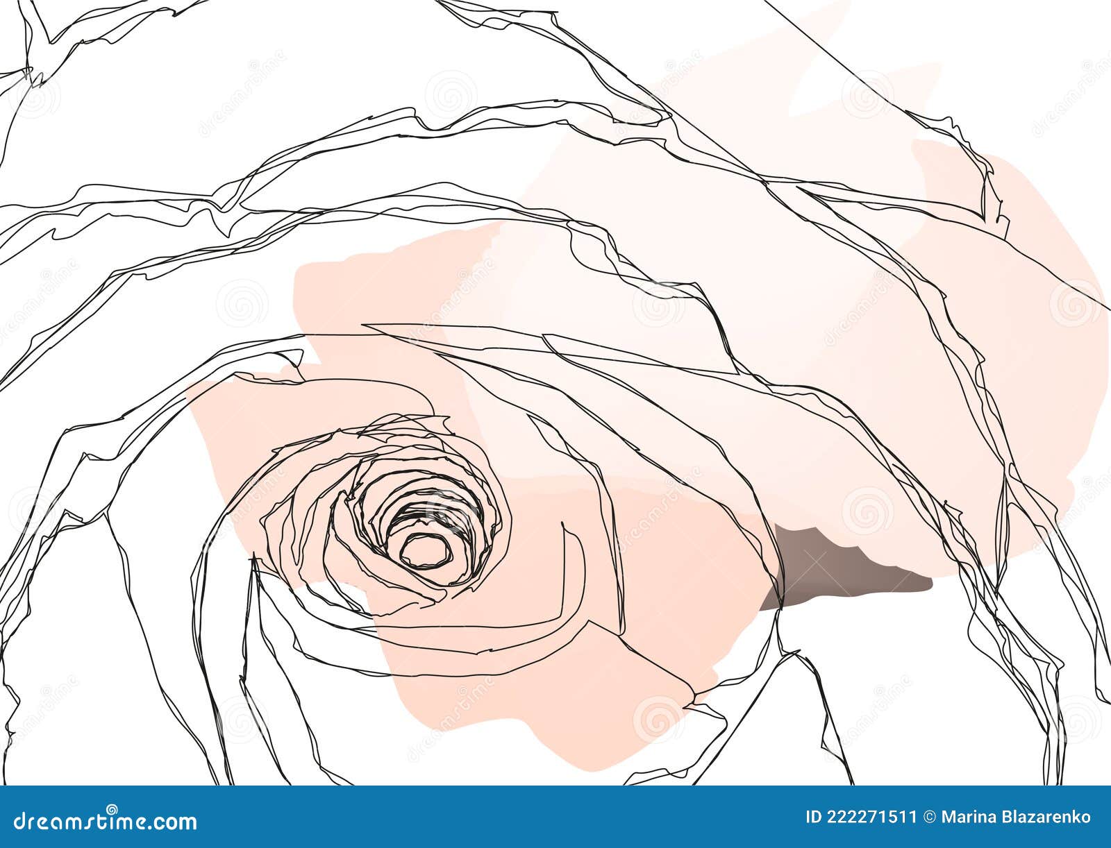 A Gentle Pattern of Hand-drawn Lines on a White Background Stock ...