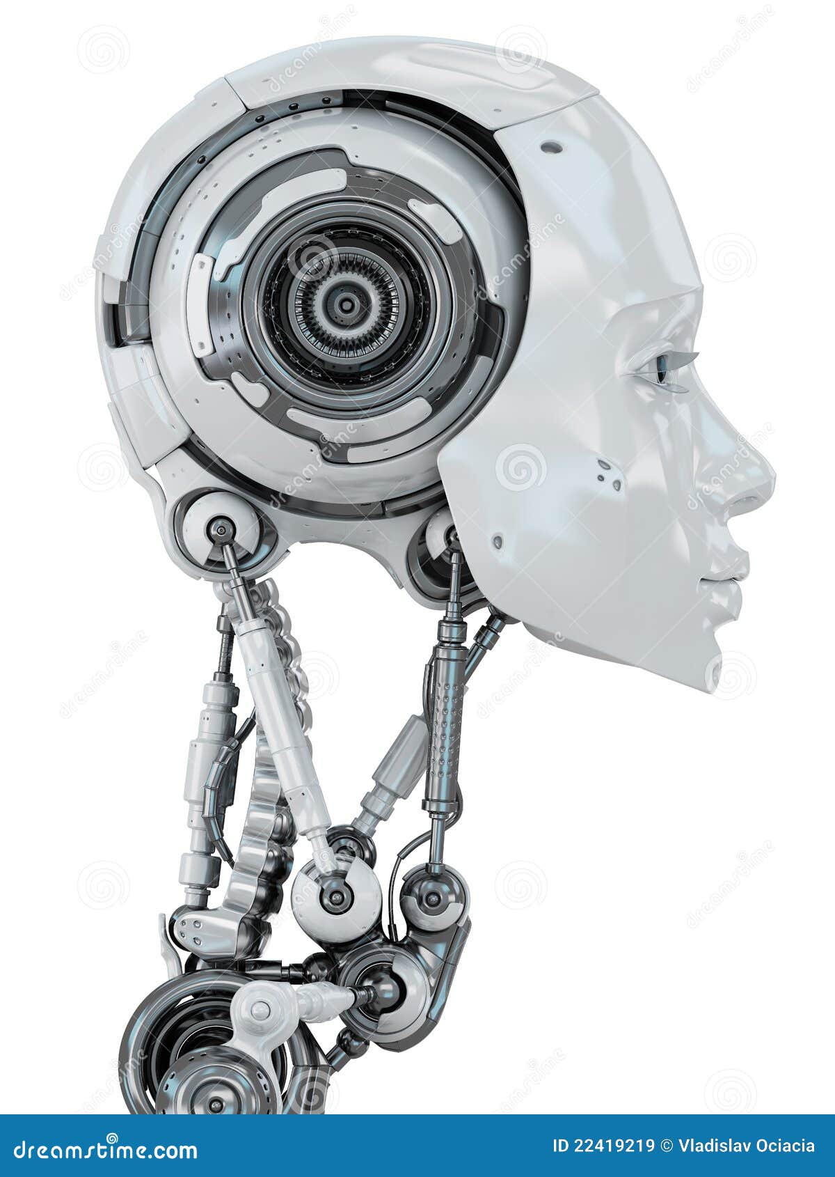 Gentle robotic woman stock image. Image of manlike, mechanism - 22419219