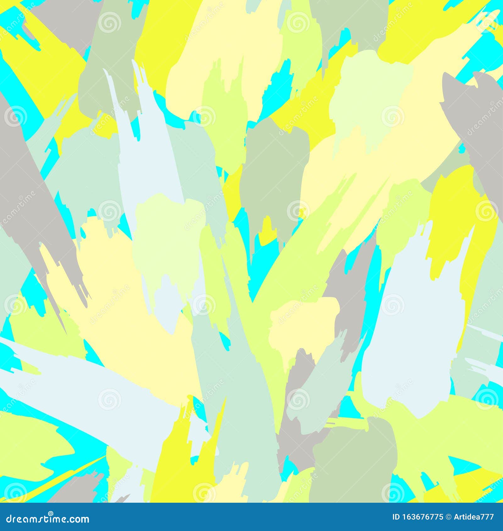 Gentle Seamless Texture with Multicolor Vector Brush Stroke Stock ...