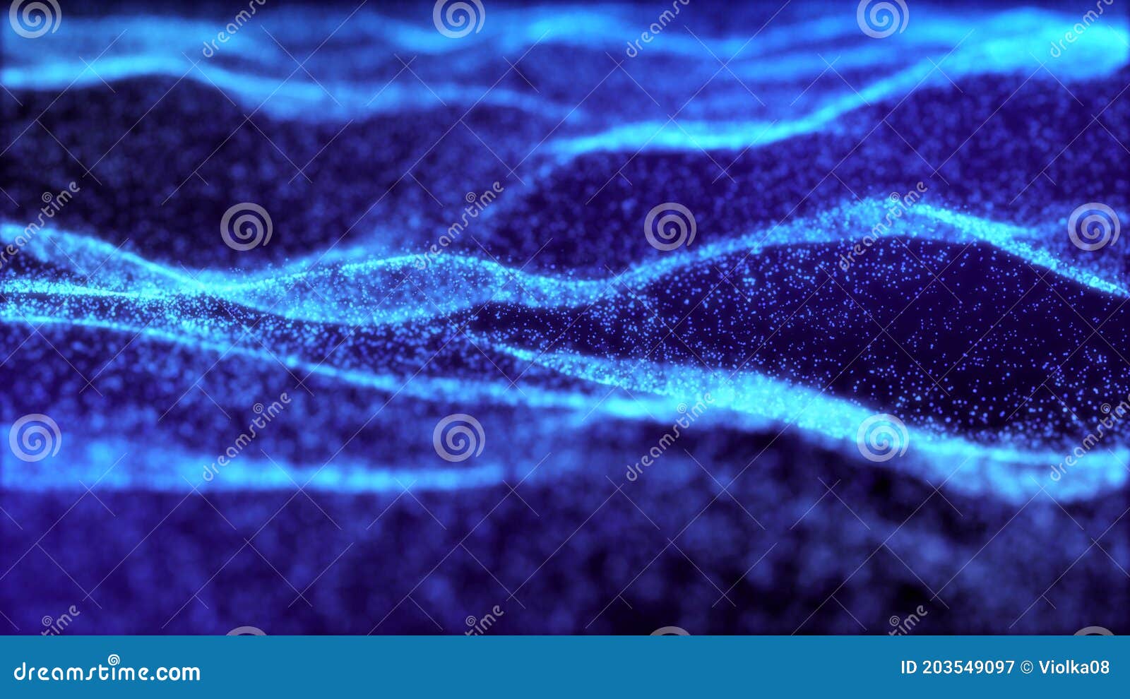 Gentle Shimmering Ice Substance Waves Abstract Particles Background ...