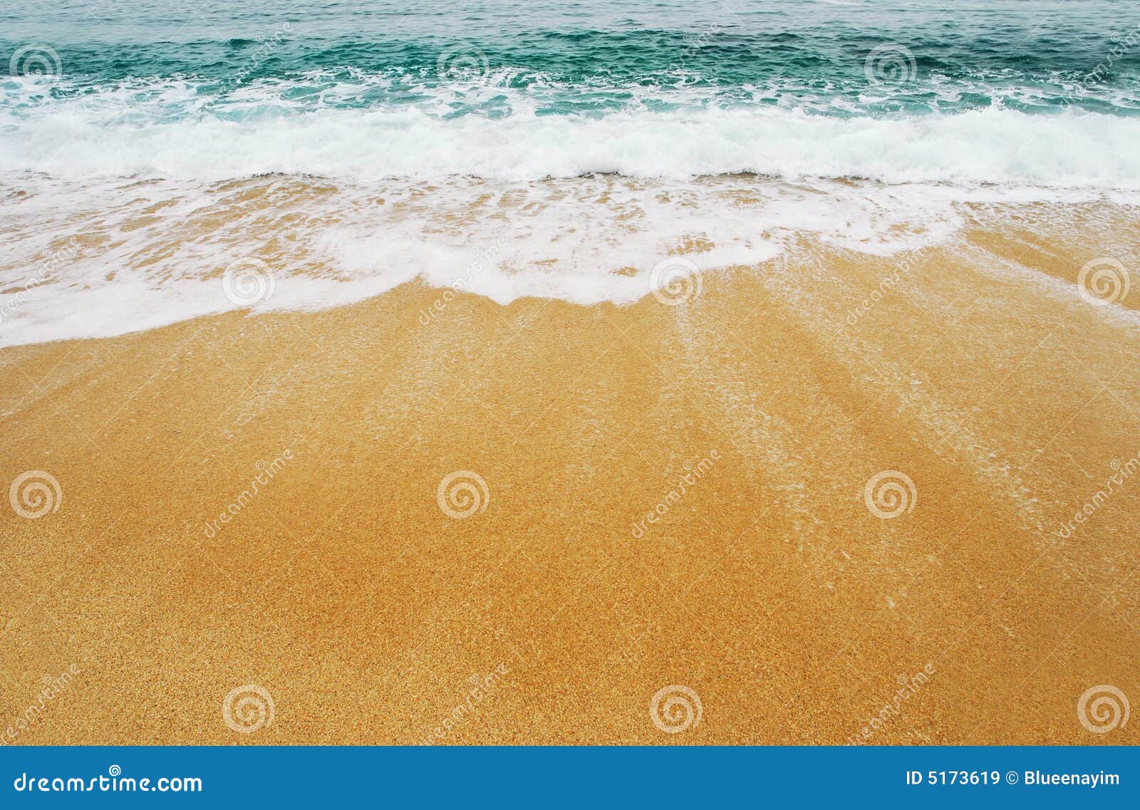 Gentle surf stock image. Image of seashore, quiet, sandy - 5173619