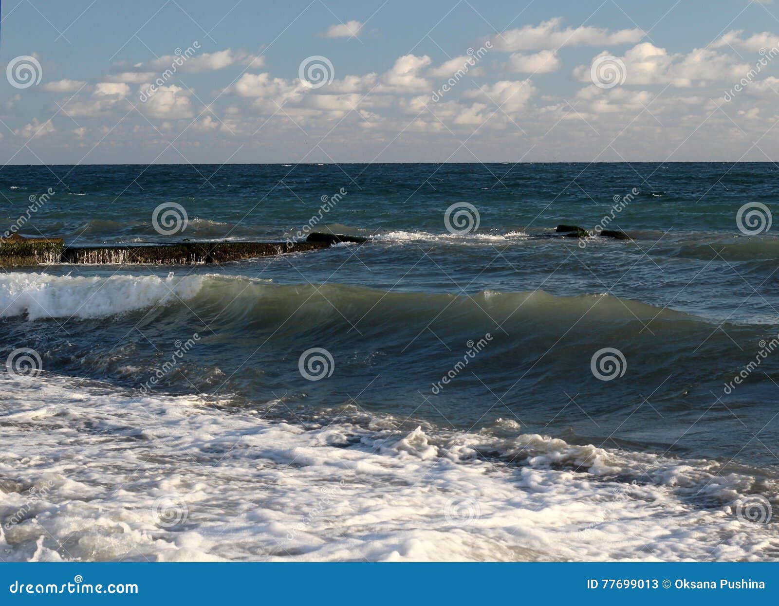 , the gentle surf stock image. Image of vacation, horizon - 77699013