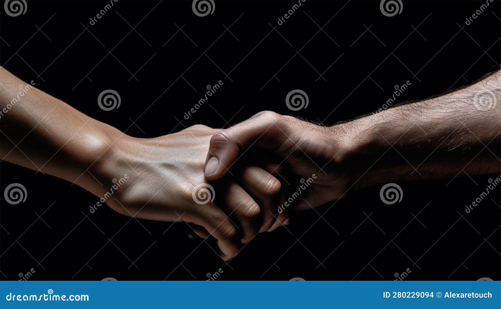 Gentle Touch of Hands .feelings Shown by Hands on a Black Background ...