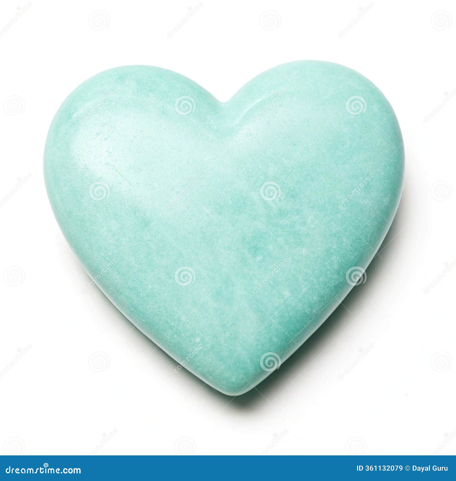 Gentle Turquoise Heart Isolated on Transparent Background Stock ...