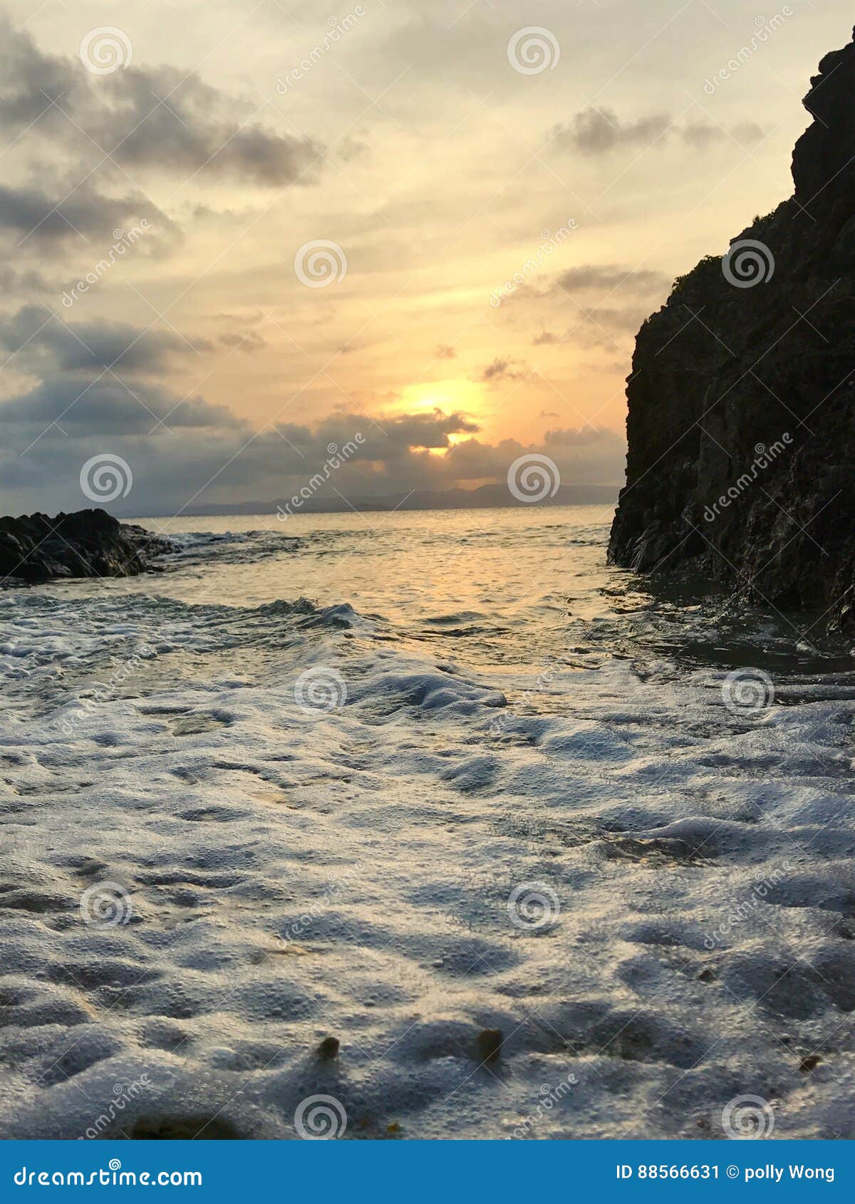 Gentle wave stock image. Image of gentle, sunrise, accompany - 88566631