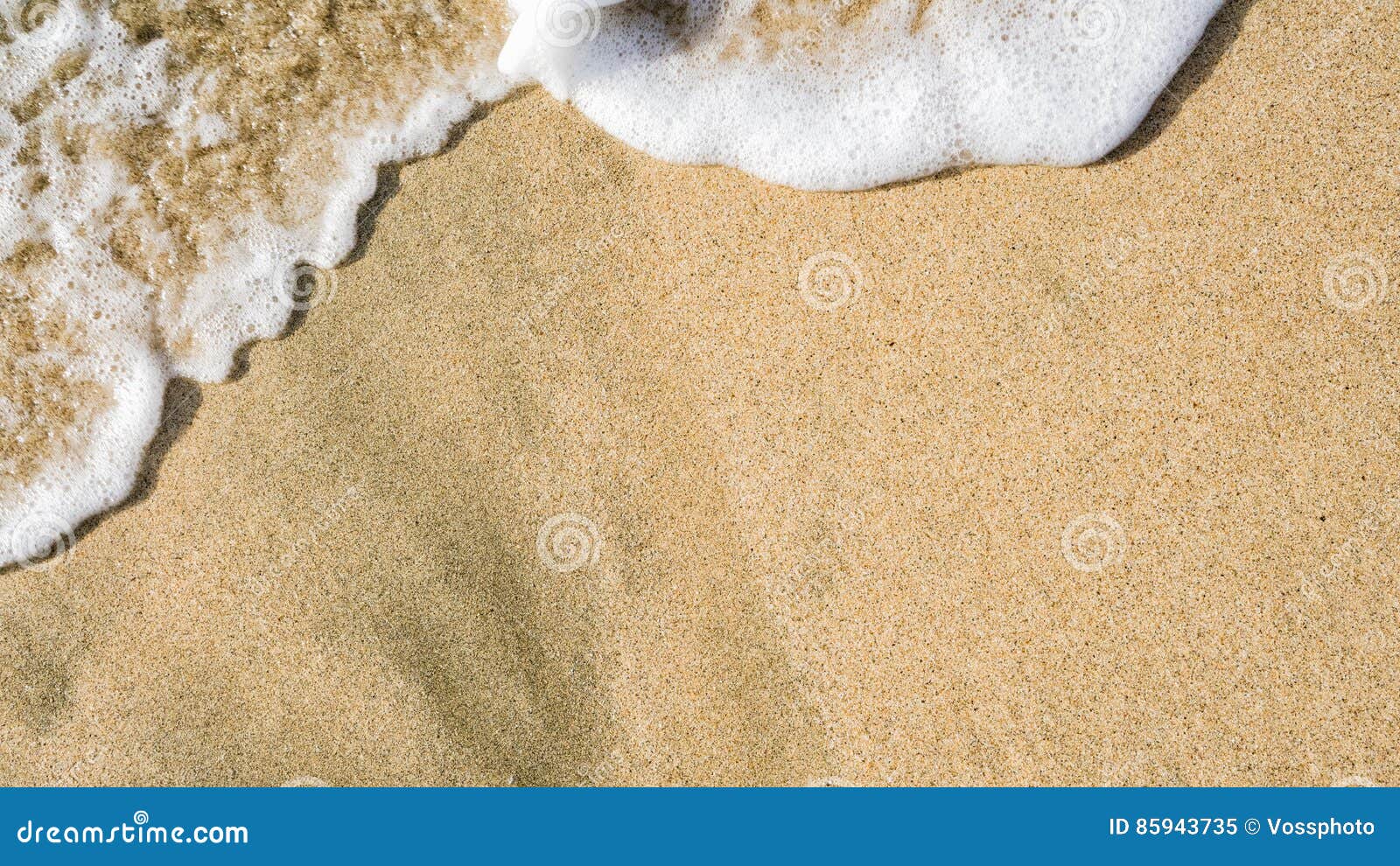Gentle Wave Washes Over Beach Sand Stock Image - Image of nature ...
