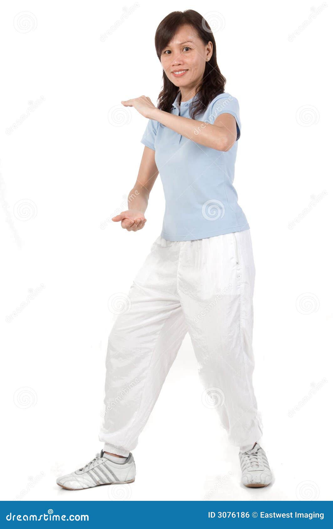 Gentle Workout stock photo. Image of studio, female, healthy - 3076186