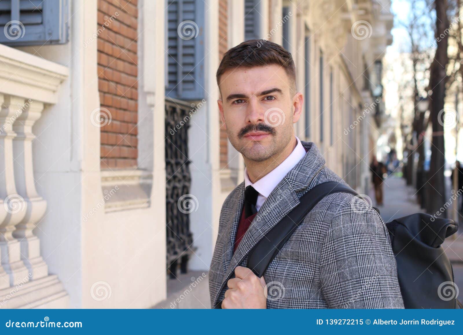 Gentleman with a Classy Moustache Stock Image - Image of isolated ...