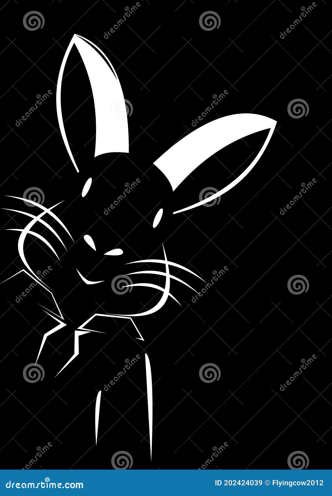 The Gentleman Rabbit in Comic Style Stock Image - Image of easter ...