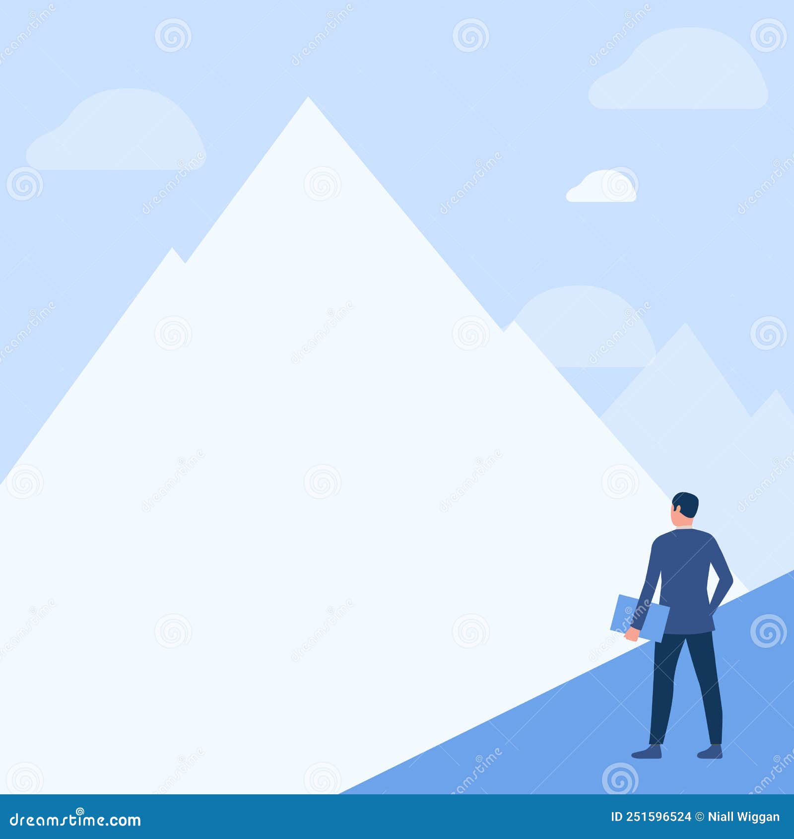 Gentleman in Suit Drawing Standing Holding Notebook Facing Tall ...