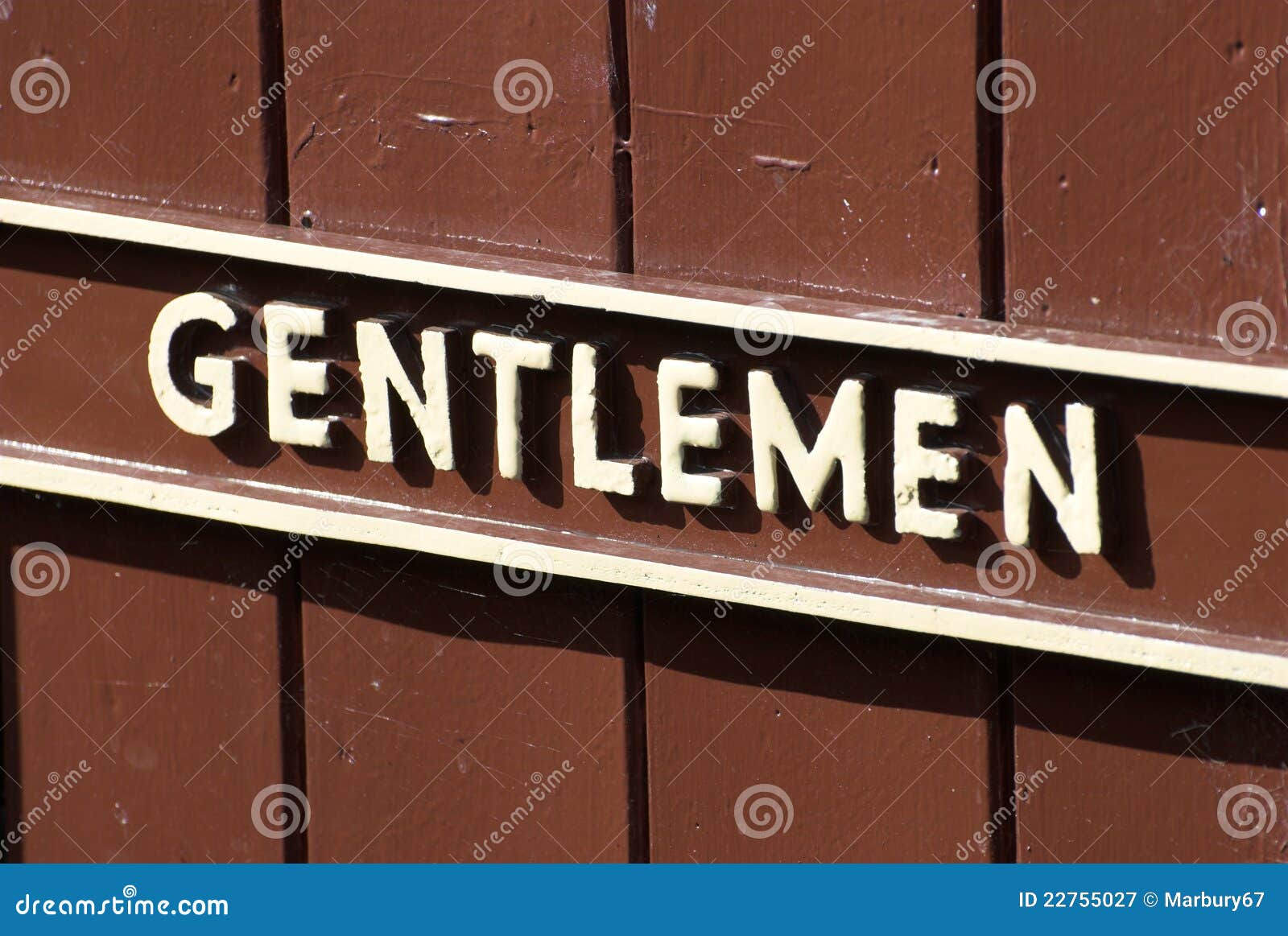 Gentlemen Sign stock image. Image of door, wood, gentlemen - 22755027