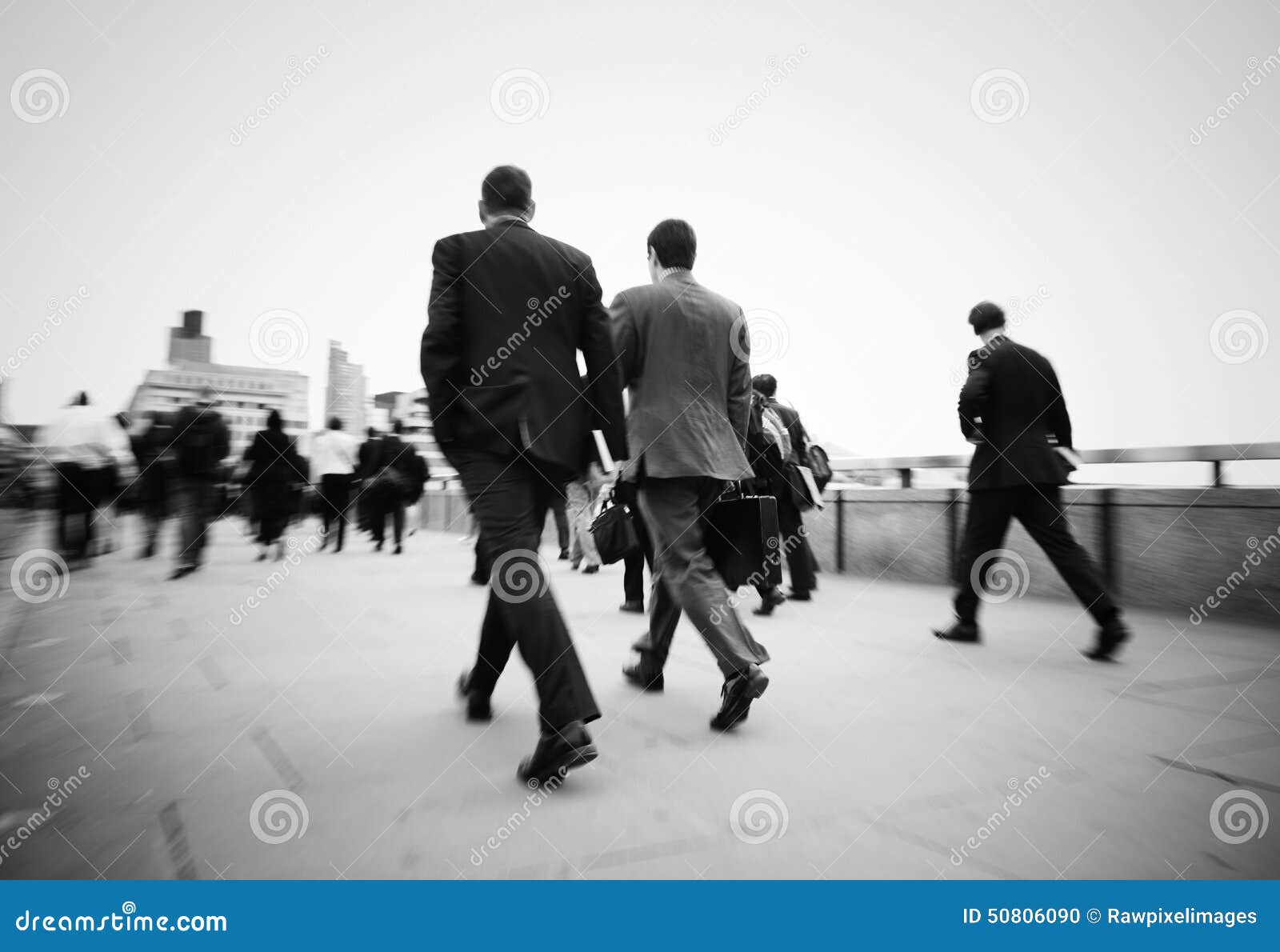 Gentlemen Way Work Walking Commuter Concept Stock Photo - Image of male ...