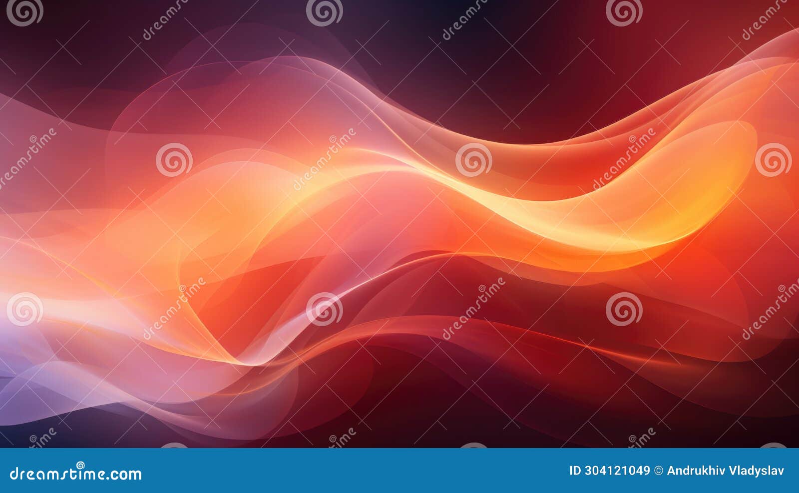 Gently Fire Wave Background, Abstract Illustration Stock Illustration ...