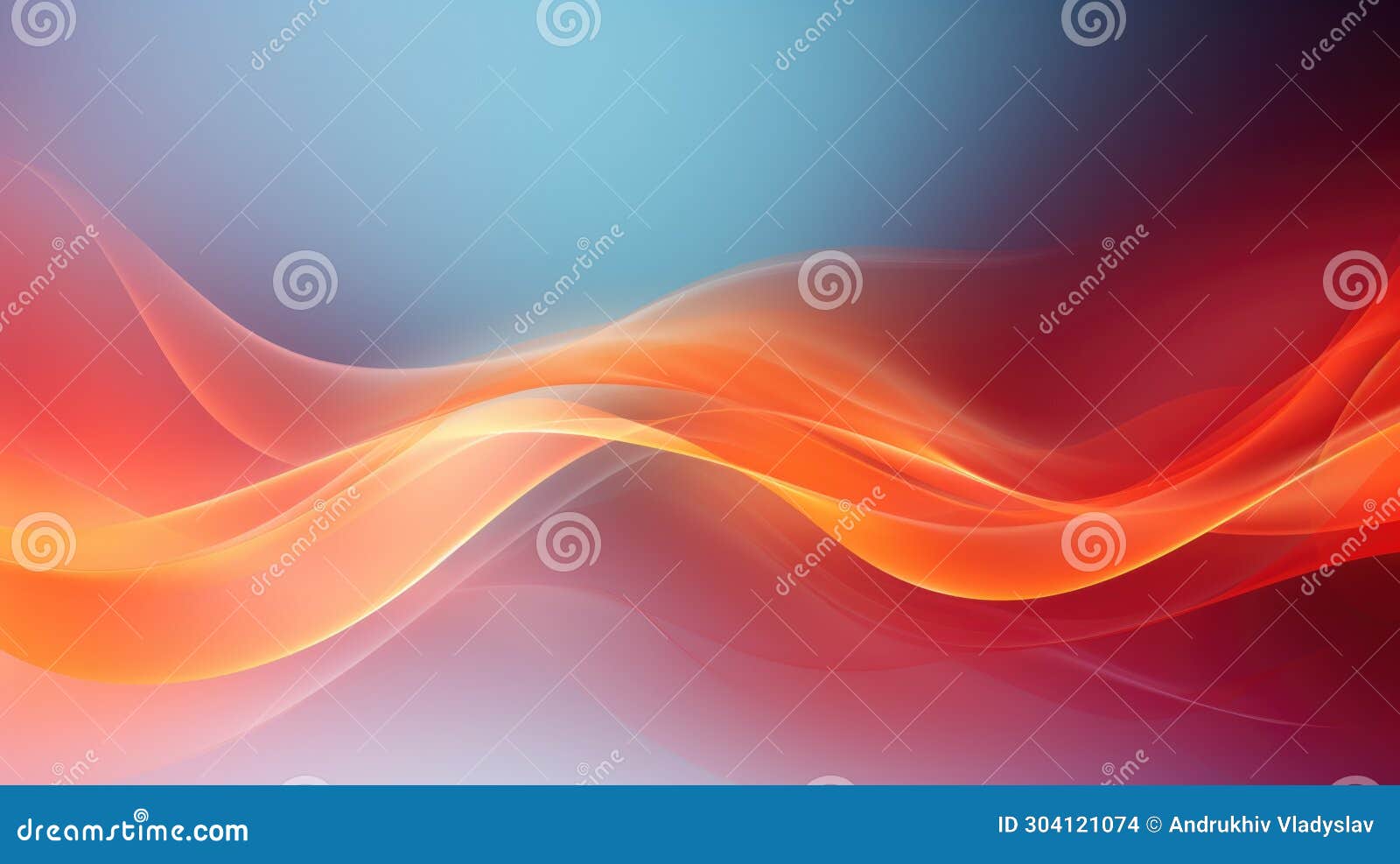 Gently Fire Wave Background, Abstract Illustration Stock Illustration ...
