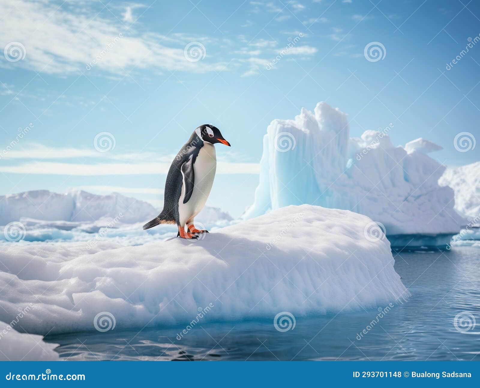 Gentoo Penguin. Adelie Chinstrap Bird. Vector Graphics Black And White ...