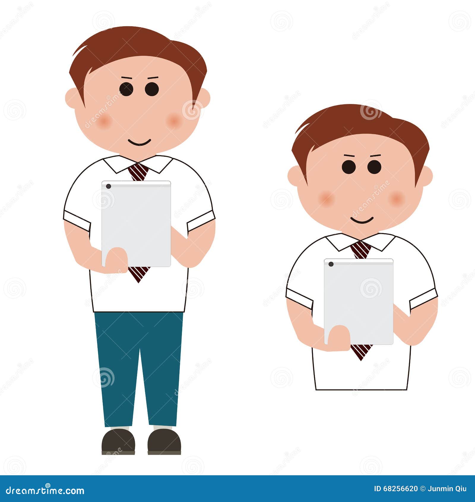 Gents Tablet Computer Business Man Stock Illustrations – 2 Gents Tablet ...