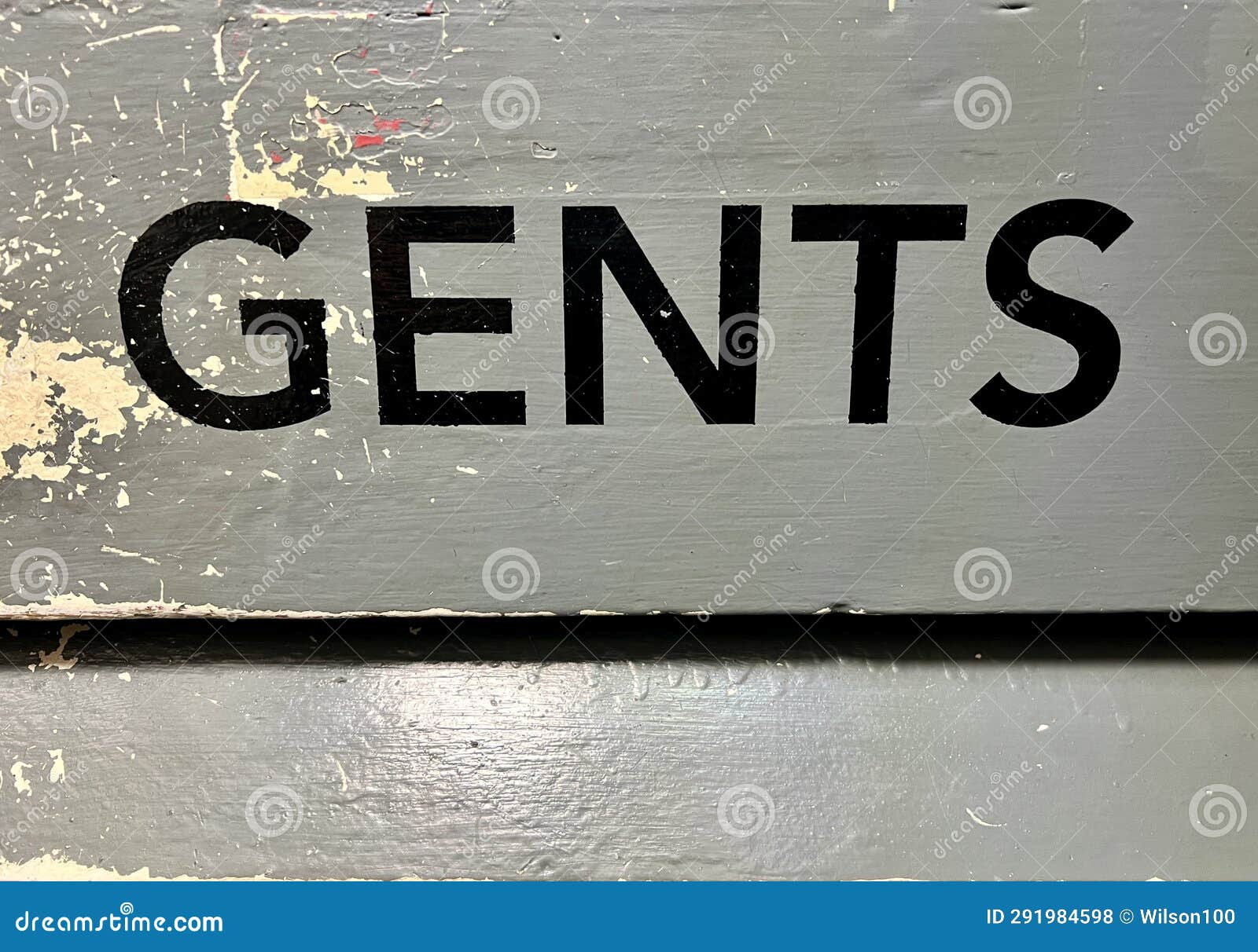 Gents Toilet Sign stock photo. Image of sing, weathered - 291984598