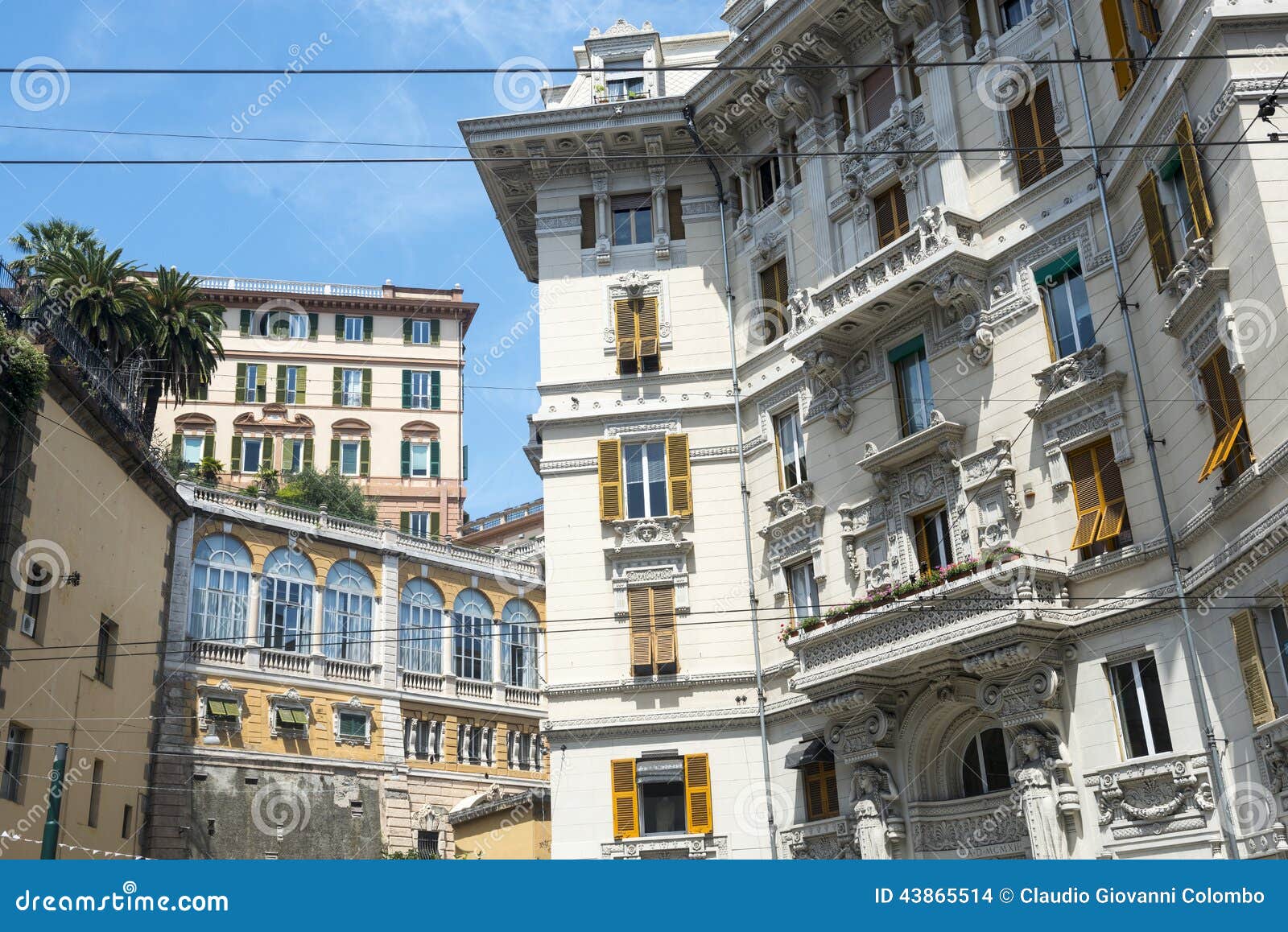 Genua (Italien) stockfoto. Bild von genua, gebäude, europa - 43865514