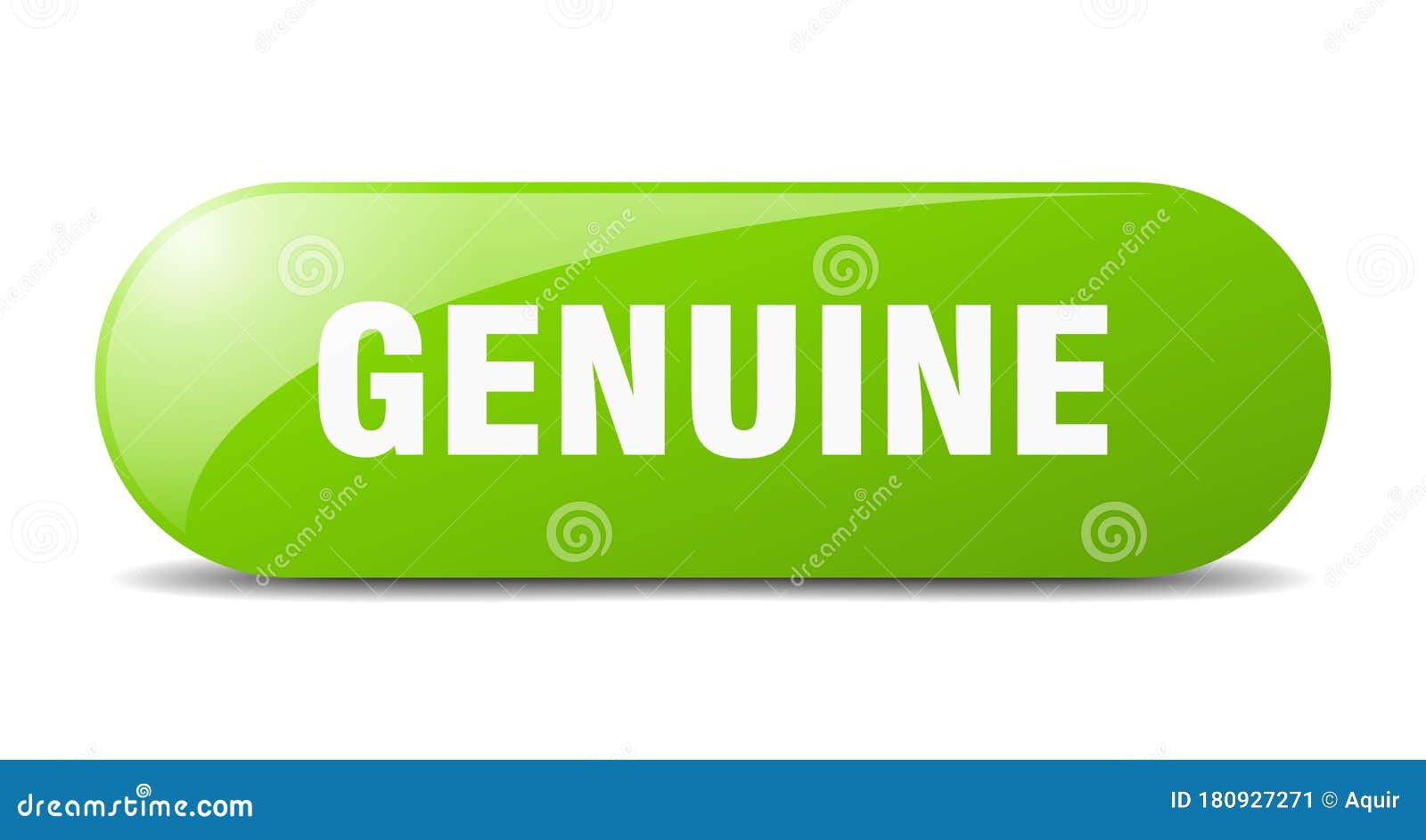 Genuine Button. Genuine Sign. Key. Push Button Stock Vector ...