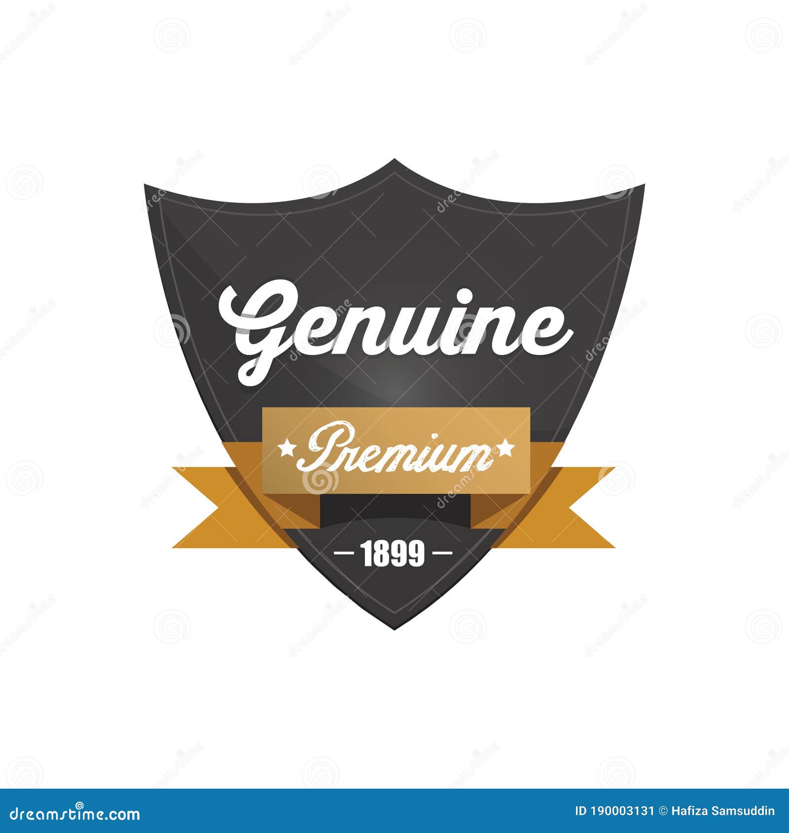 Genuine Label. Vector Illustration Decorative Design Stock Vector ...