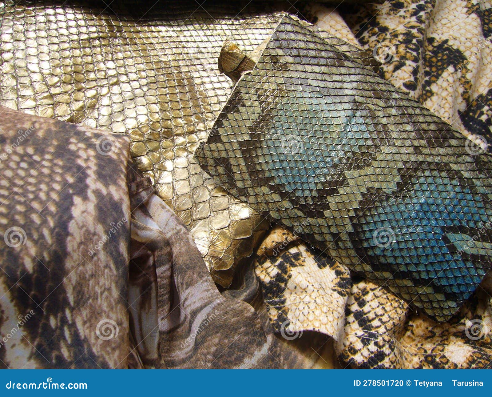 Genuine Python Skin, Snakes and Fabrics with Snake Animal Print ...