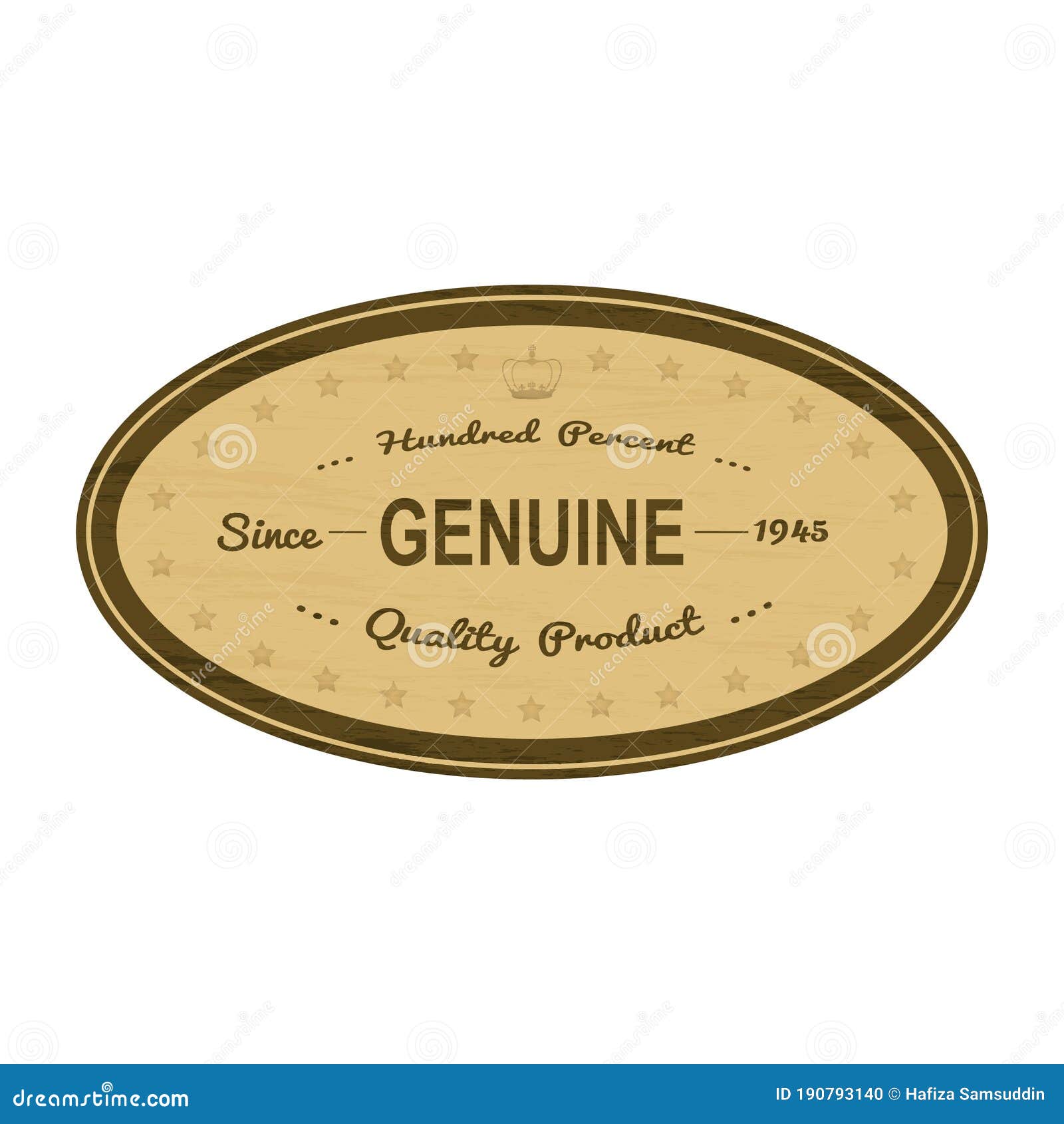 Genuine Quality Product Label Design. Vector Illustration Decorative ...