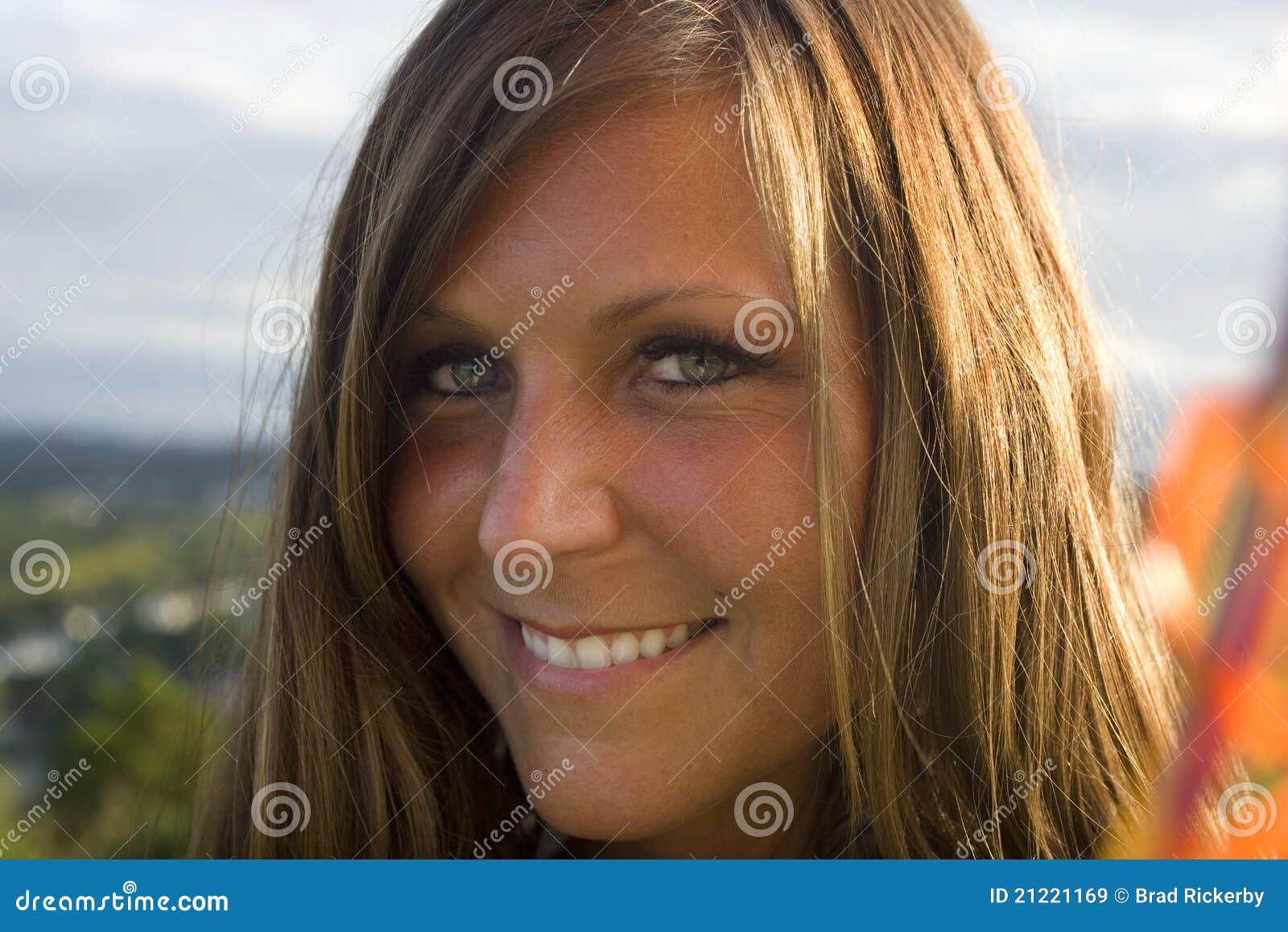 Genuine Smile stock image. Image of caucasian, outside - 21221169